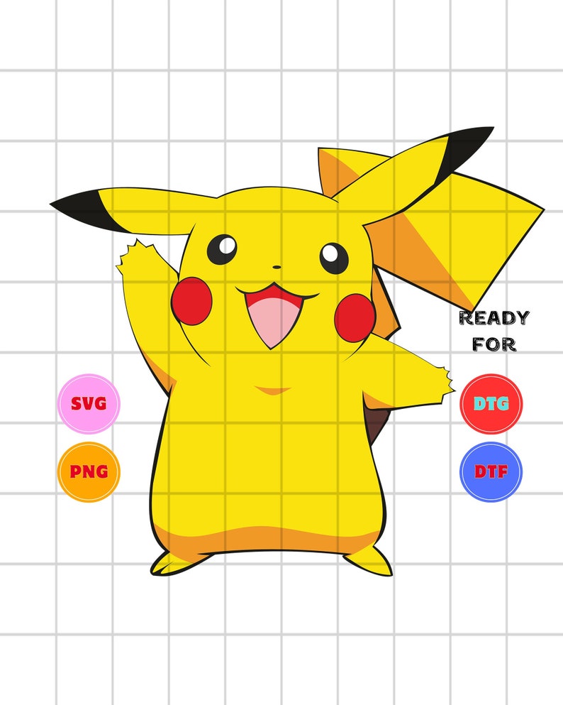 Pikachu SVG, Pikachu PNG, Pika Face, Cartoon Clipart PNG, Layered ...