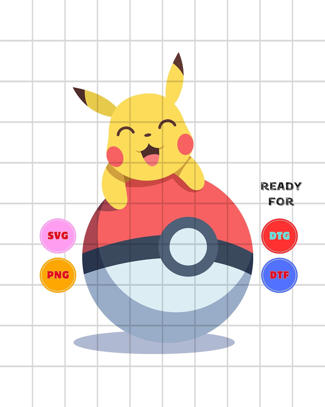 Pikachu SVG, Pikachu PNG, Cartoon Clipart PNG, Layered Vector Design ...