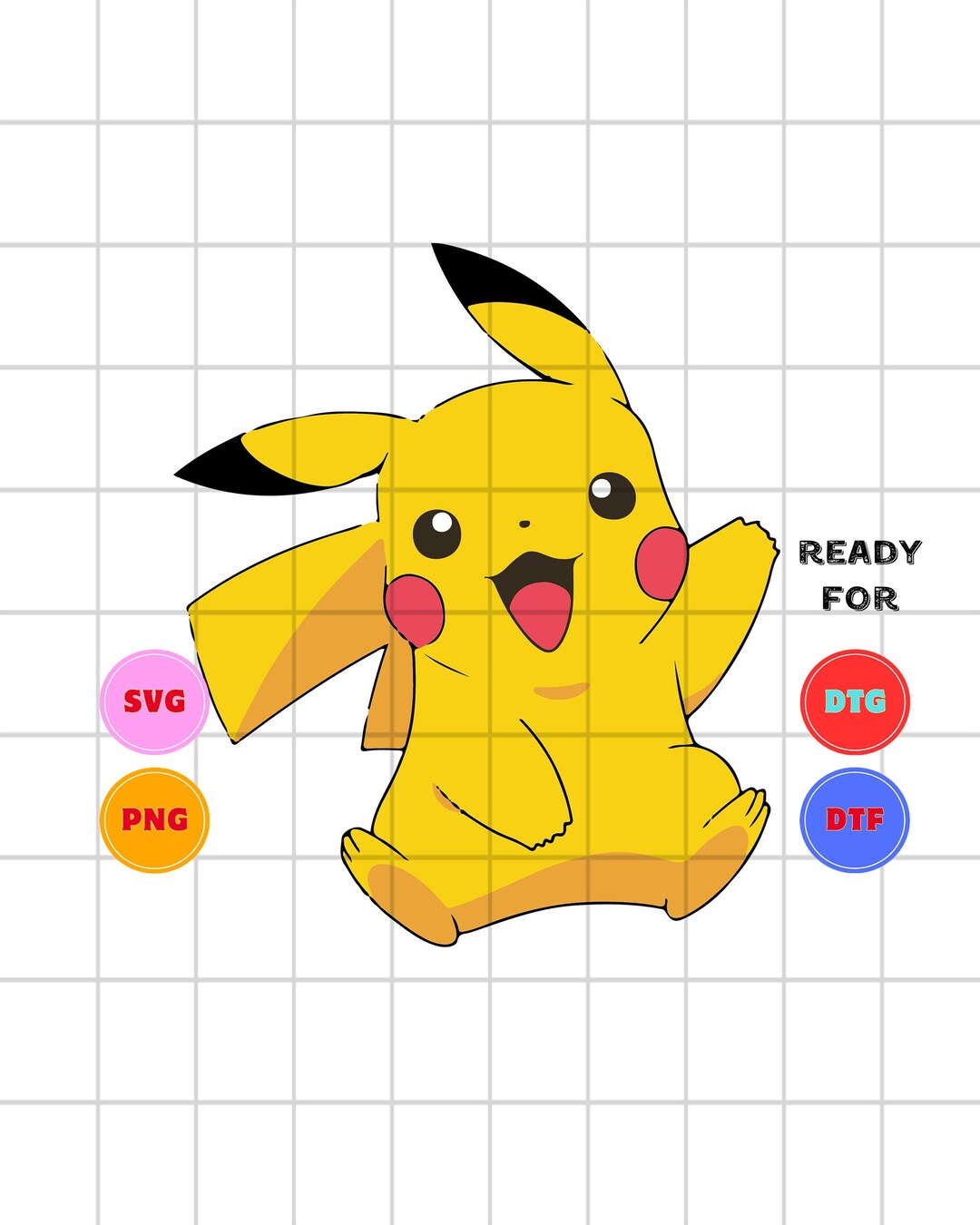 Pikachu SVG, Pikachu PNG, Pika Face, Cartoon Clipart PNG, Layered ...