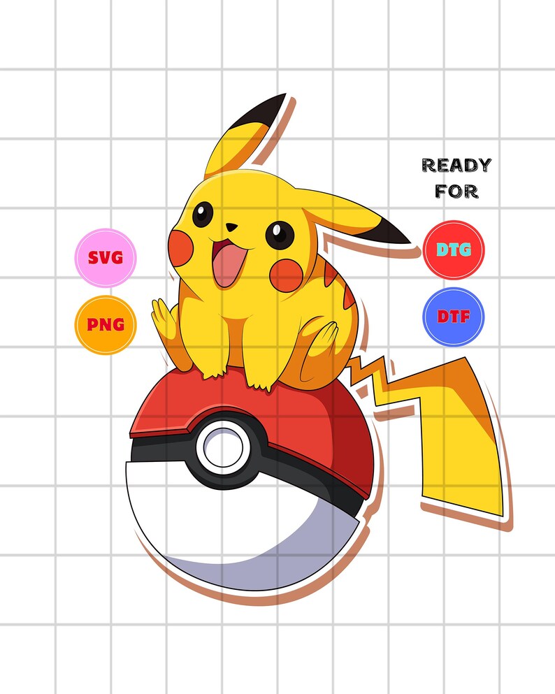 Pikachu SVG, Pikachu PNG, Pika Face, Cartoon Clipart PNG, Layered ...