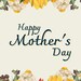 Charming Happy Mothers Day Poster, Floral Heartfelt Design, Wall Art ...