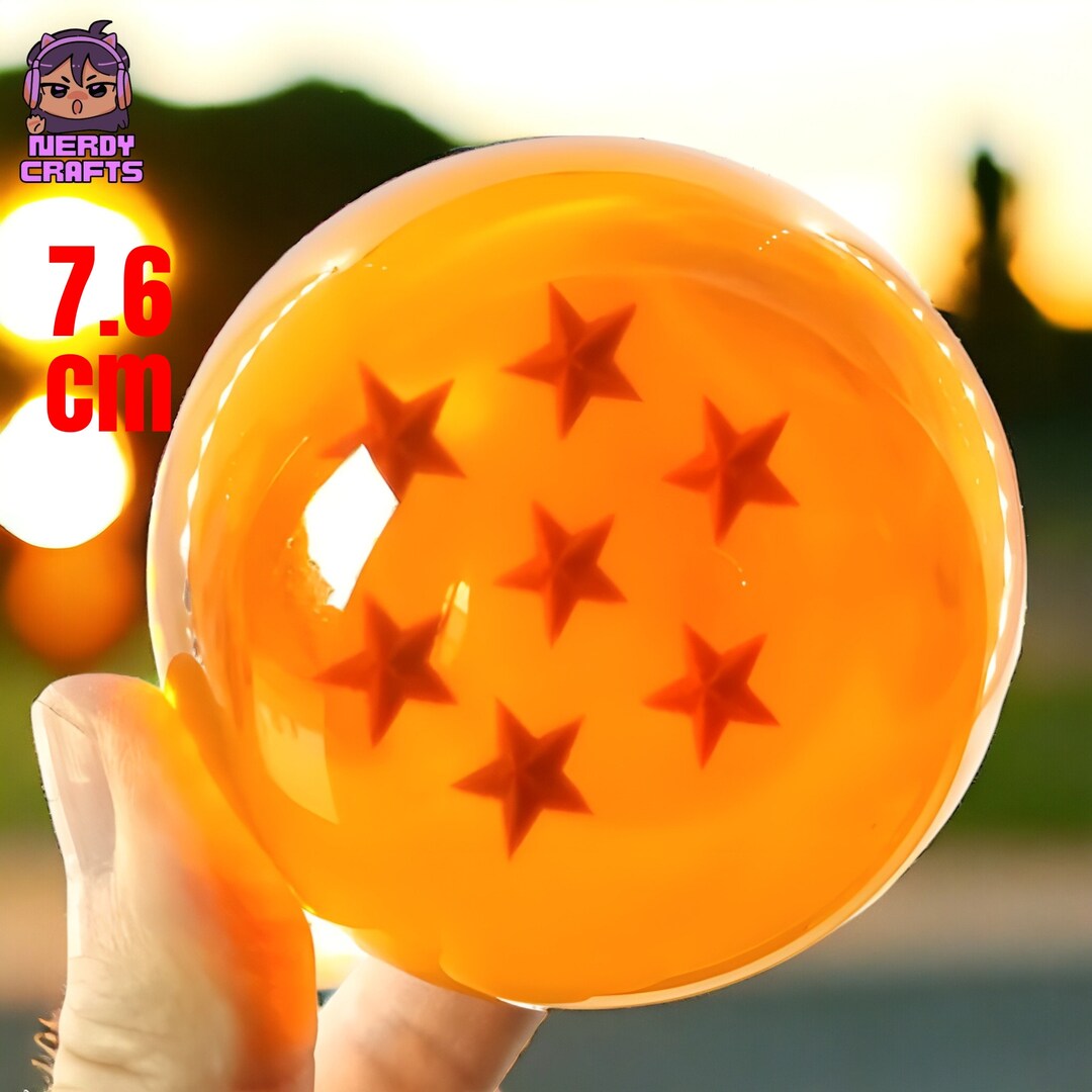 7.6cm Big 7 Dragon Ball Z Star Balls 76mm 7 Stars Crystal Balls Anime ...