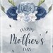 Charming Happy Mothers Day Poster, Floral Heartfelt Design, Wall Art ...