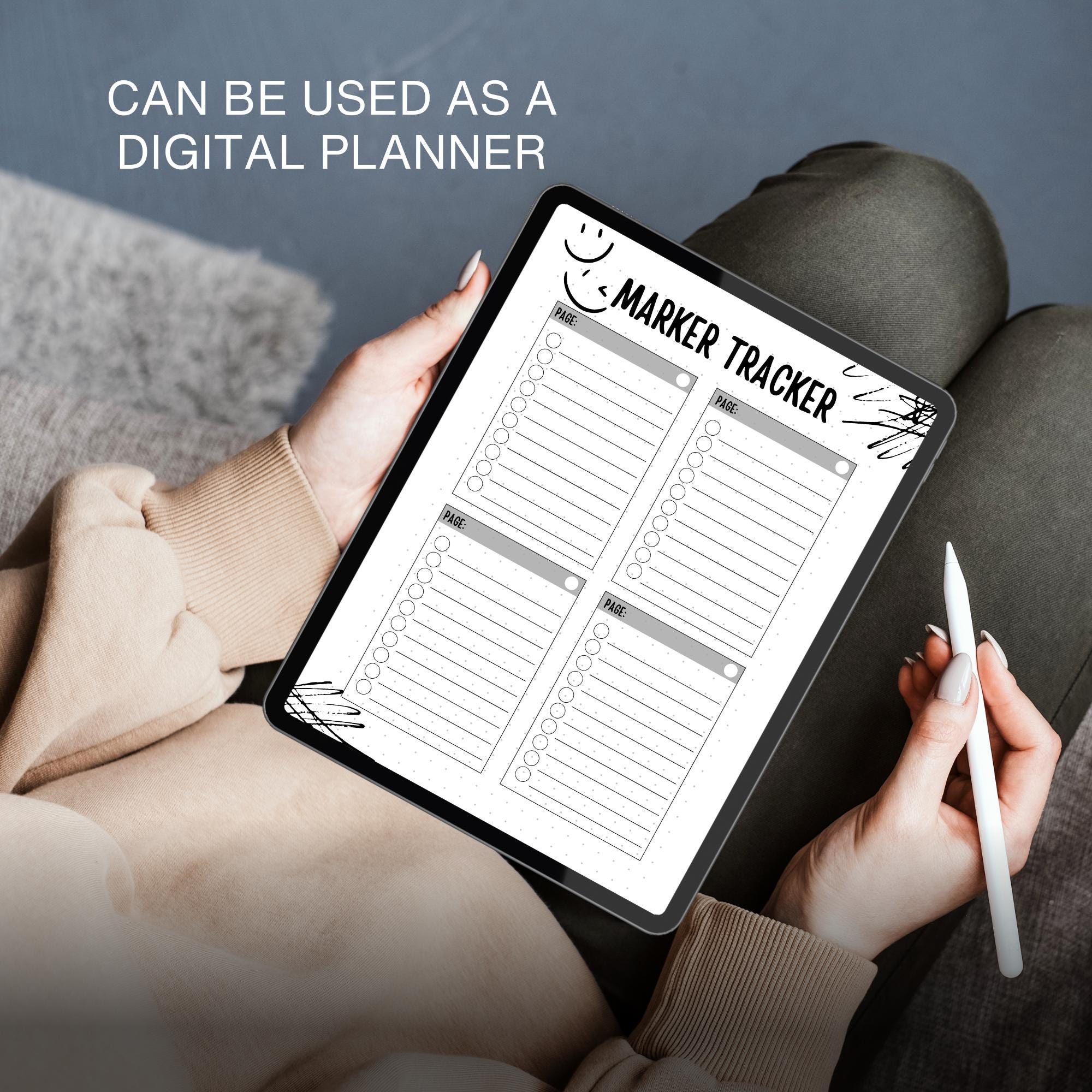 Marker Tracker Printable Diary Page Planner Page Journal Color Tracker ...