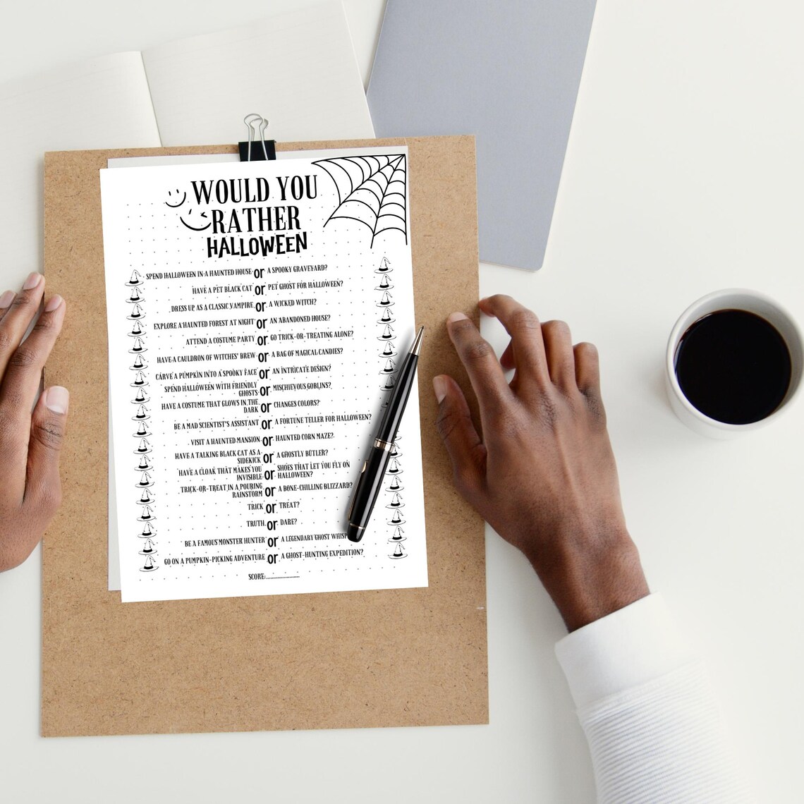 Hallowen Would You Rather Game Printable Hallowen Game Halloween This ...