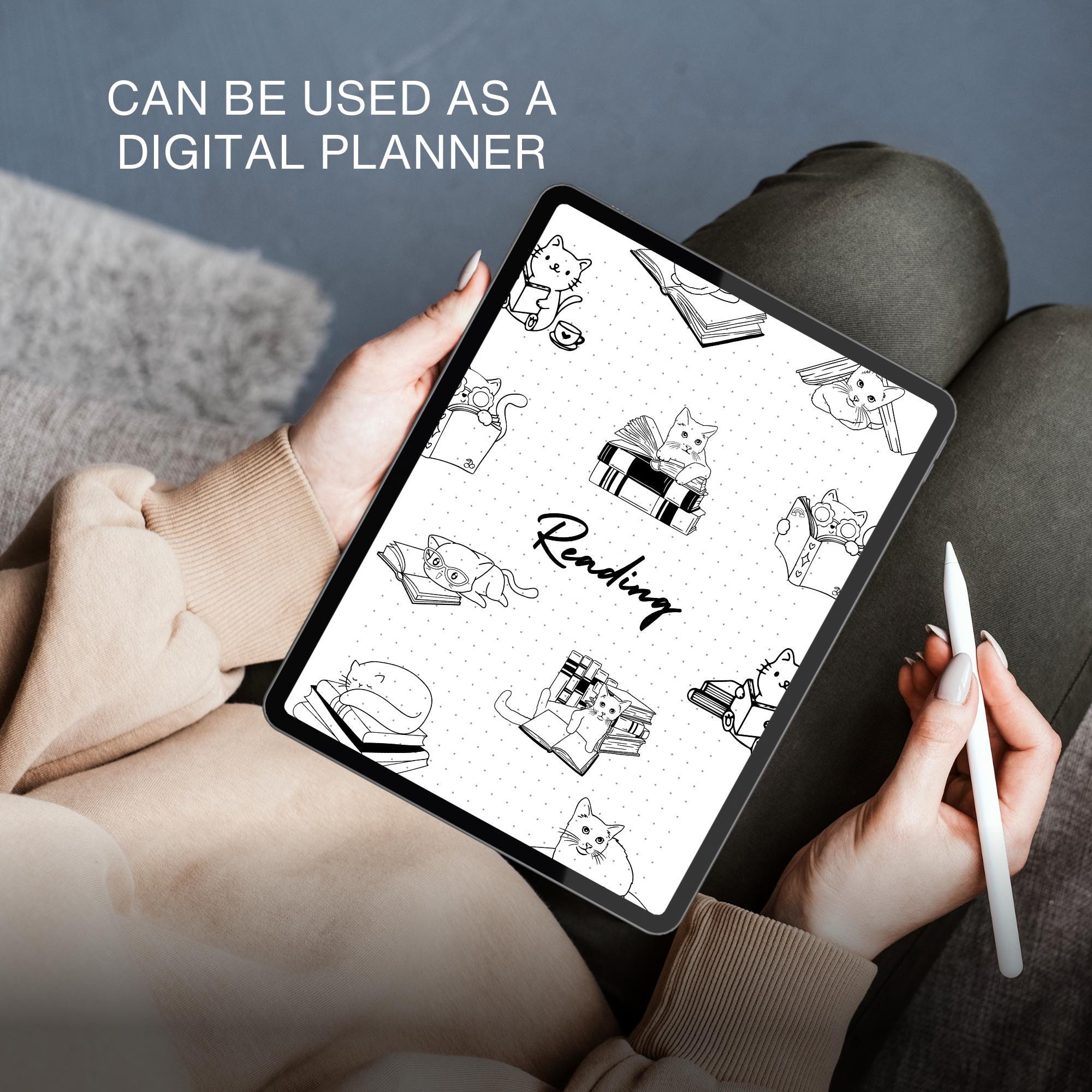 Reading Journal Cover Page PRINTABLE Journal Page Book Journal Title ...