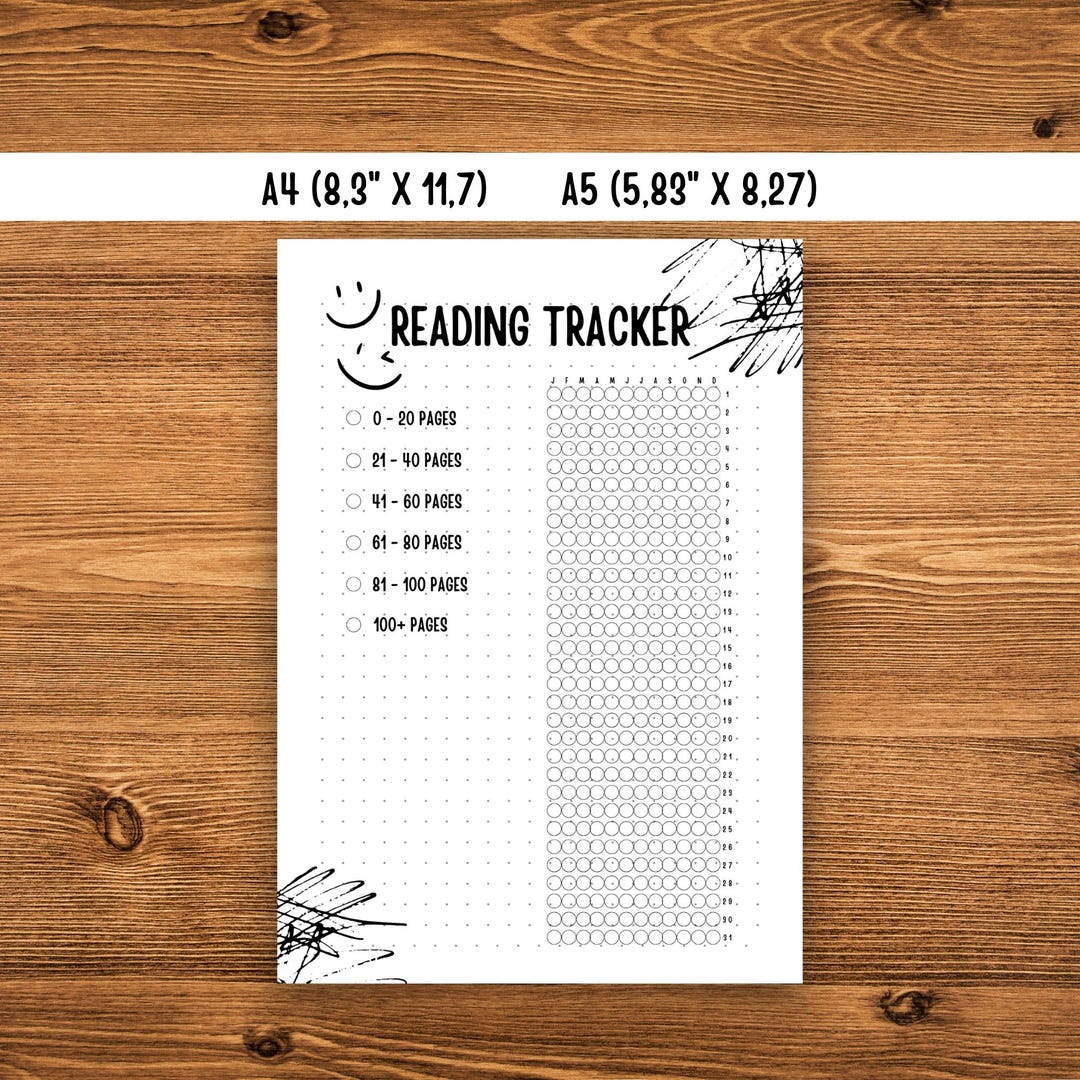 Reading Tracker Printable Diary Page Planner Page Book Diary Reading ...