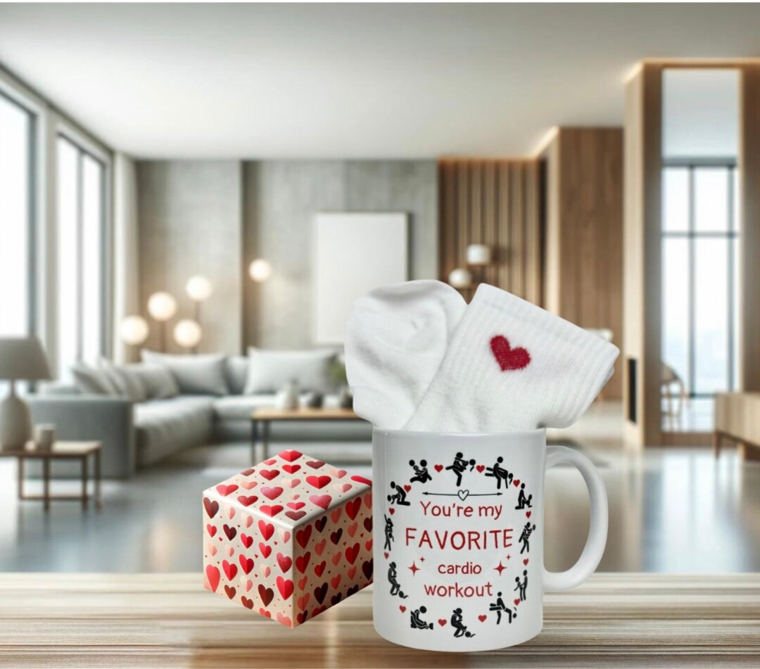 Valentine's Day Gifts Mug and Socks With Gift Box You're My Favorite ...