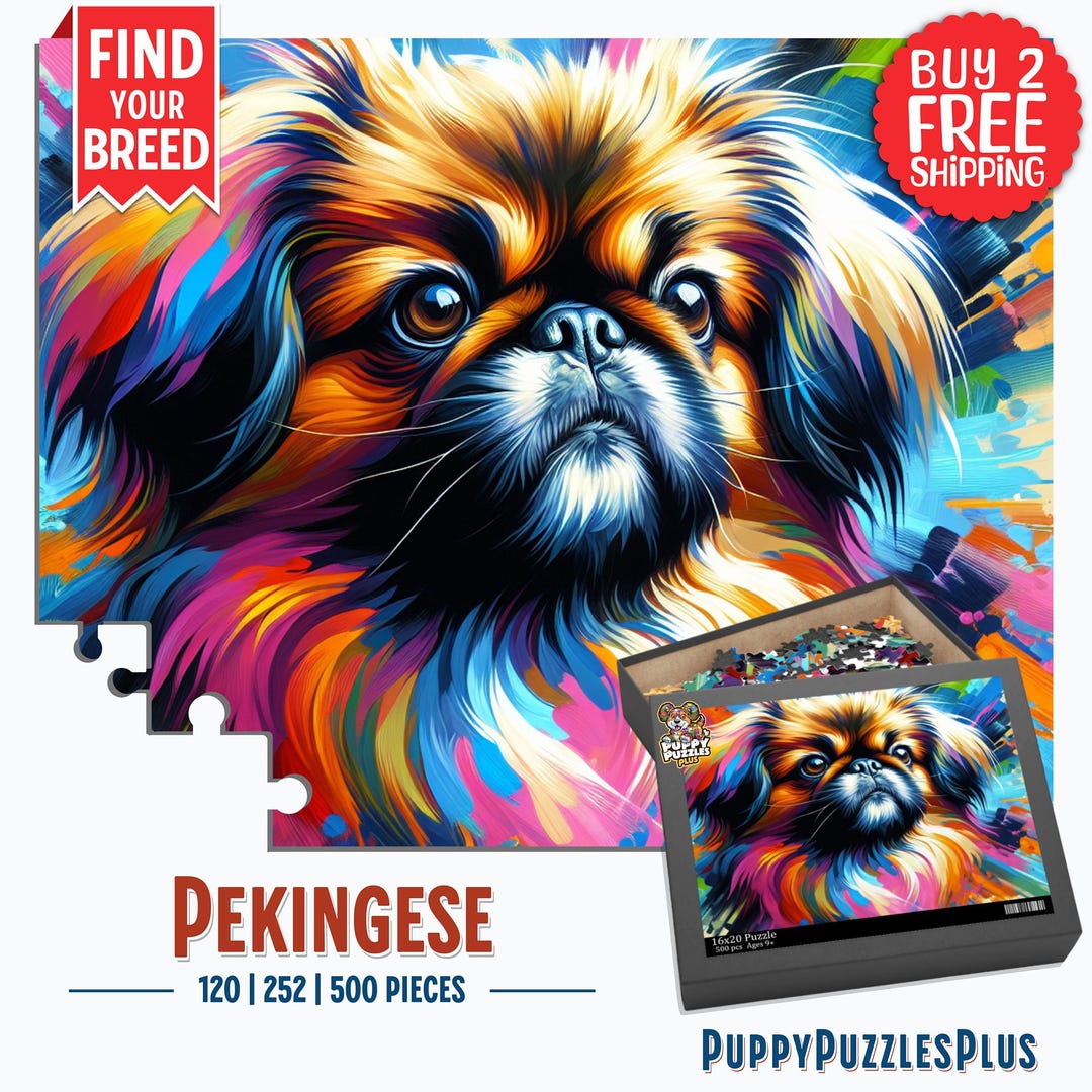 Pekingese Dog Jigsaw Puzzle: Acrylic Art Print Gift - Etsy