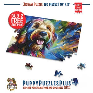 Labradoodle Dog Jigsaw Puzzle: Acrylic Print for Dog Lovers - Etsy