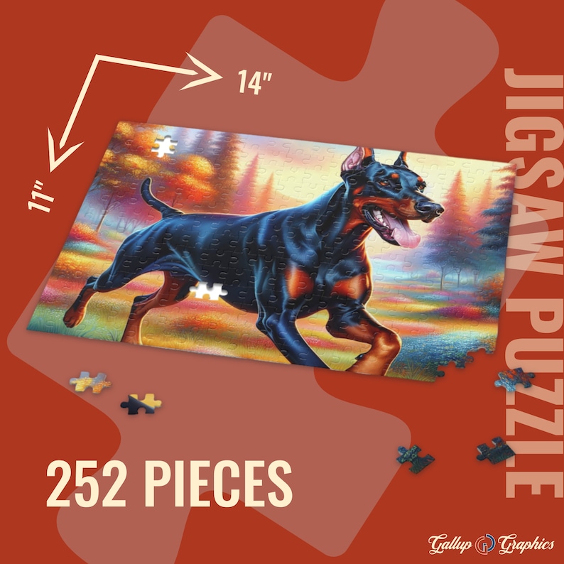 Doberman Pinscher Jigsaw Puzzle: 120, 252, 500-piece, Gift Box - Etsy