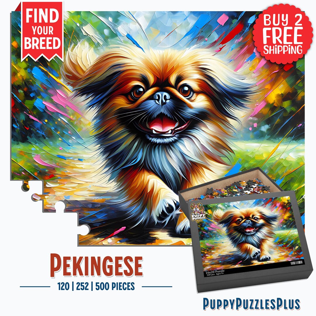 Pekingese Dog Jigsaw Puzzle: Acrylic Art Print Gift - Etsy