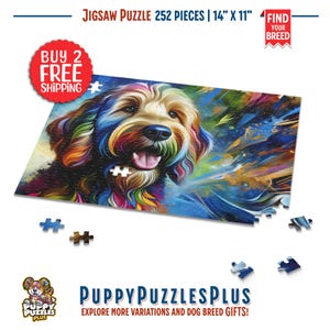 Labradoodle Dog Jigsaw Puzzle: Acrylic Print for Dog Lovers - Etsy