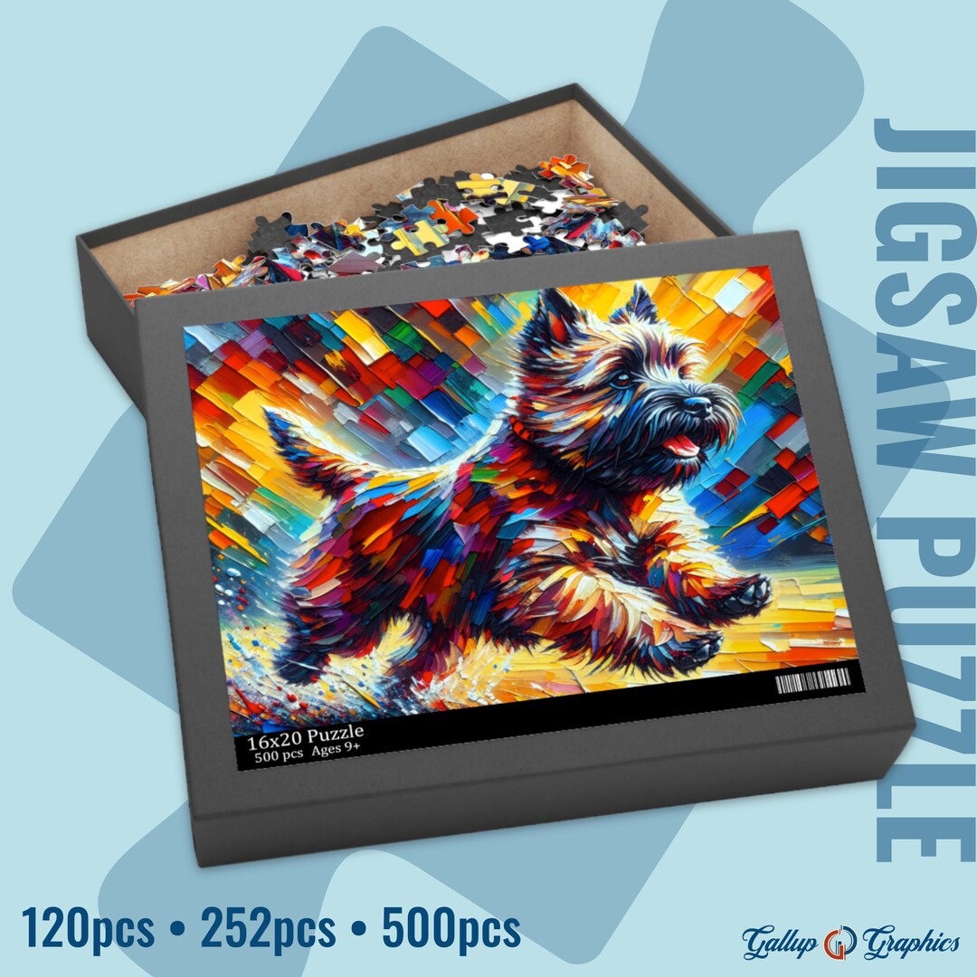 Cairn Terrier Dog Puzzle, Puzzle Dogs, Jigsaw Puzzle Dog, Cairn Terrier ...