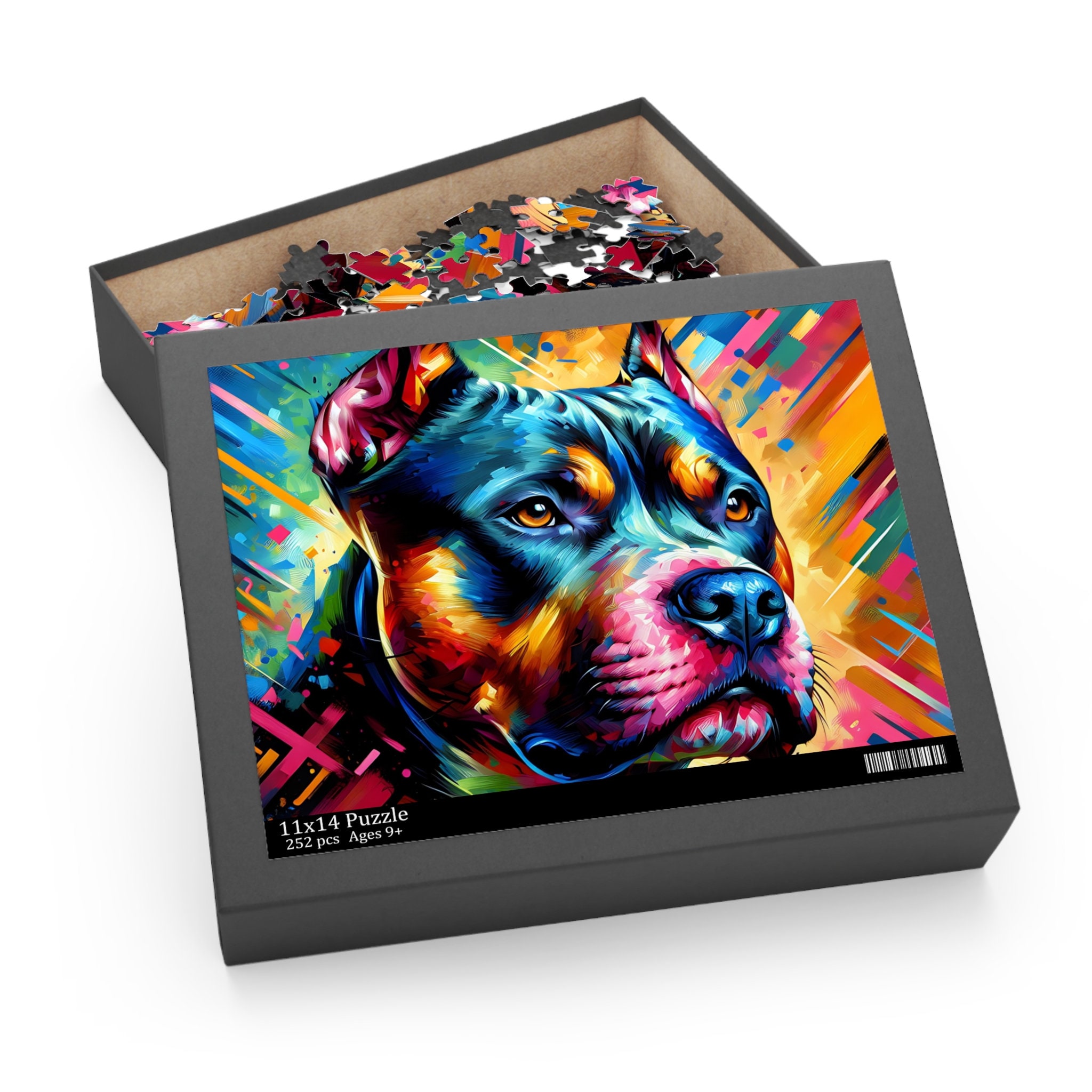 American Bully Pitbull Acrylic Print Puzzle 500 Pieces, Bully Pit Doggo ...
