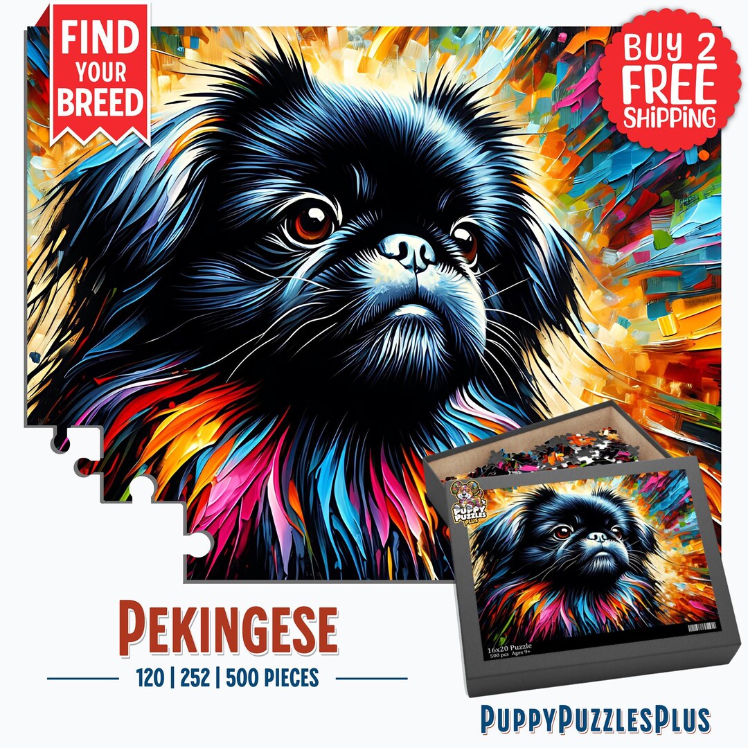 Pekingese Dog Jigsaw Puzzle: Acrylic Art Print Gift - Etsy