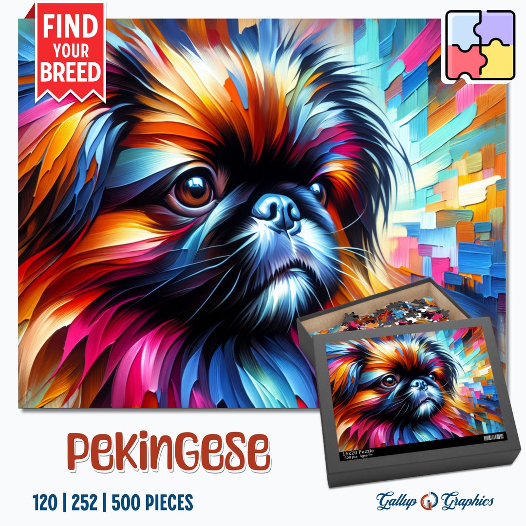 Pekingese Dog Jigsaw Puzzle Acrylic Print 120 / 252 / 500 Pieces ...