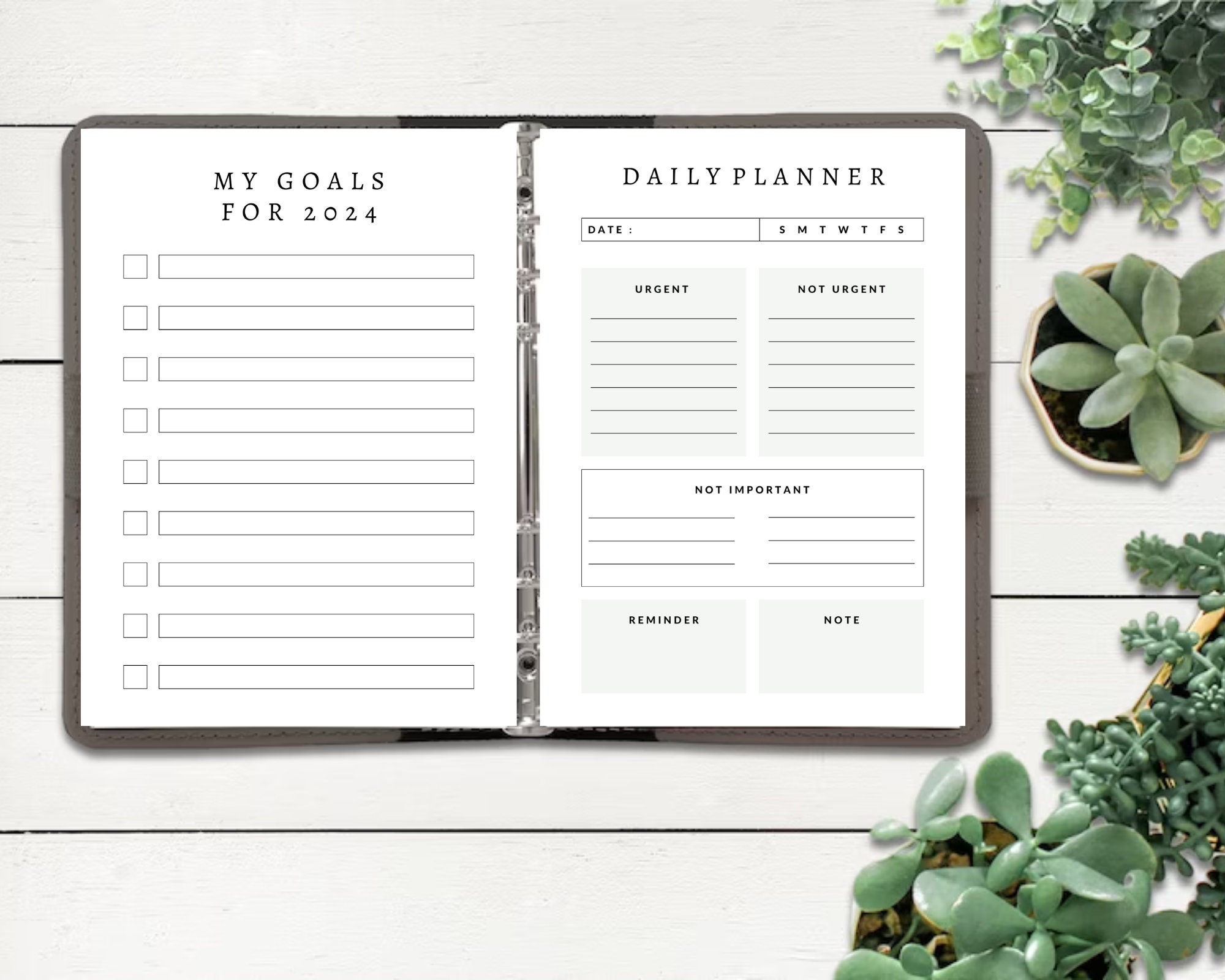 Printable Planner, 2024 Planner, Daily Planner 2024 Printable, Weekly ...