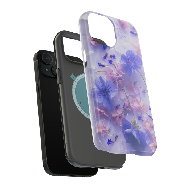 Wildflowers Phone Case Sweet Pea and Geraniums, Artistic Design ...