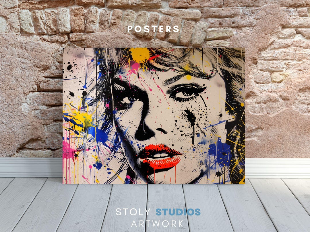 Pop Art Print Music Icon Wall Decor Modern Pop Art Poster Colorful Art ...