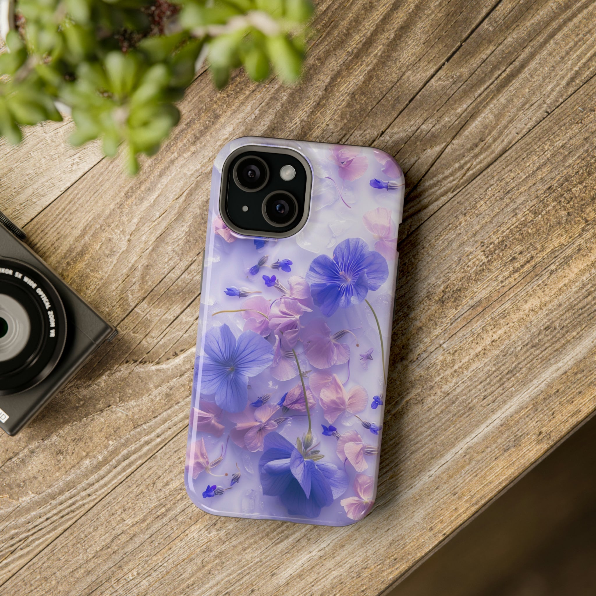 Wildflowers Phone Case Sweet Pea and Geraniums, Artistic Design ...