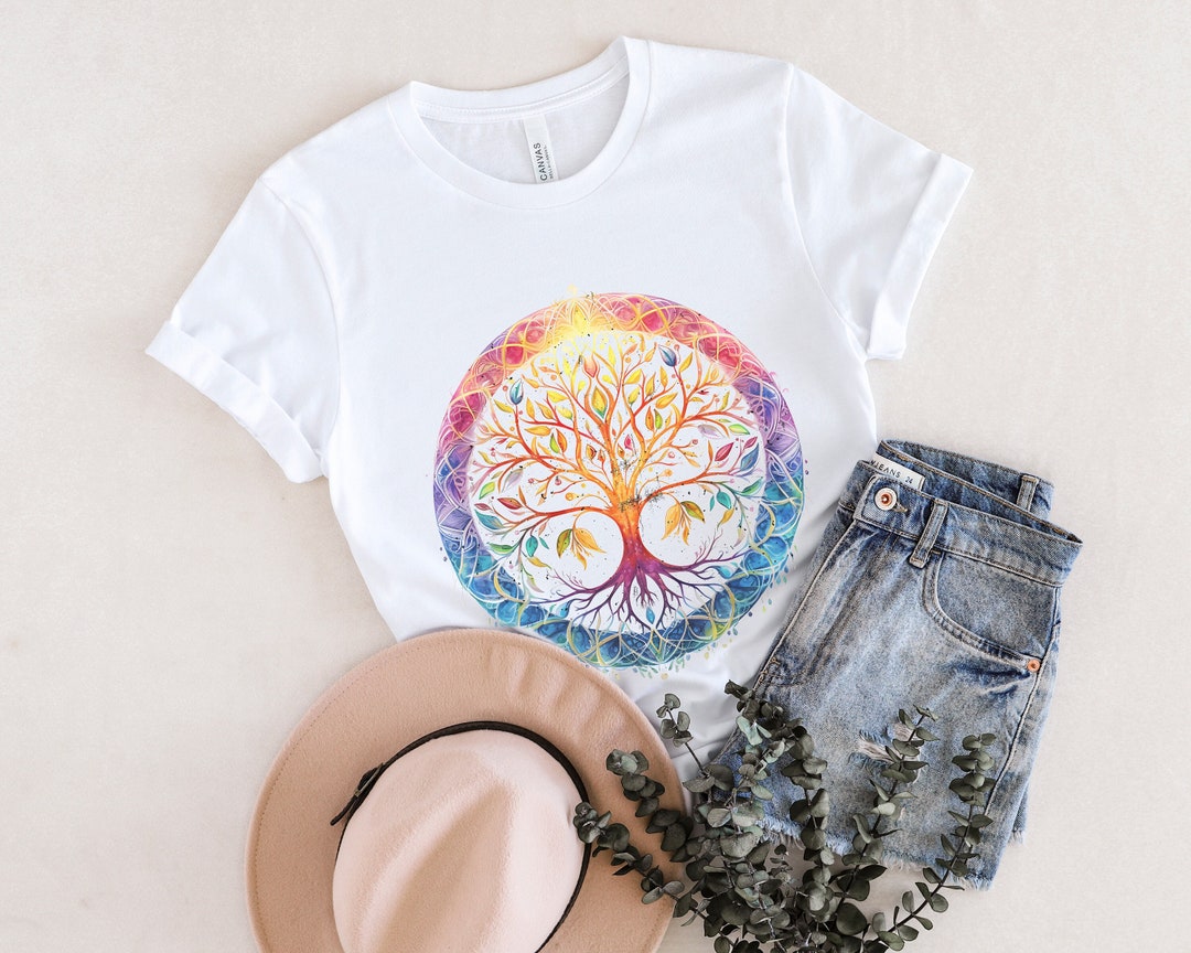 Rainbow Tree of Life Shirt, Tree Lover Shirt, Nature Lover Shirt ...