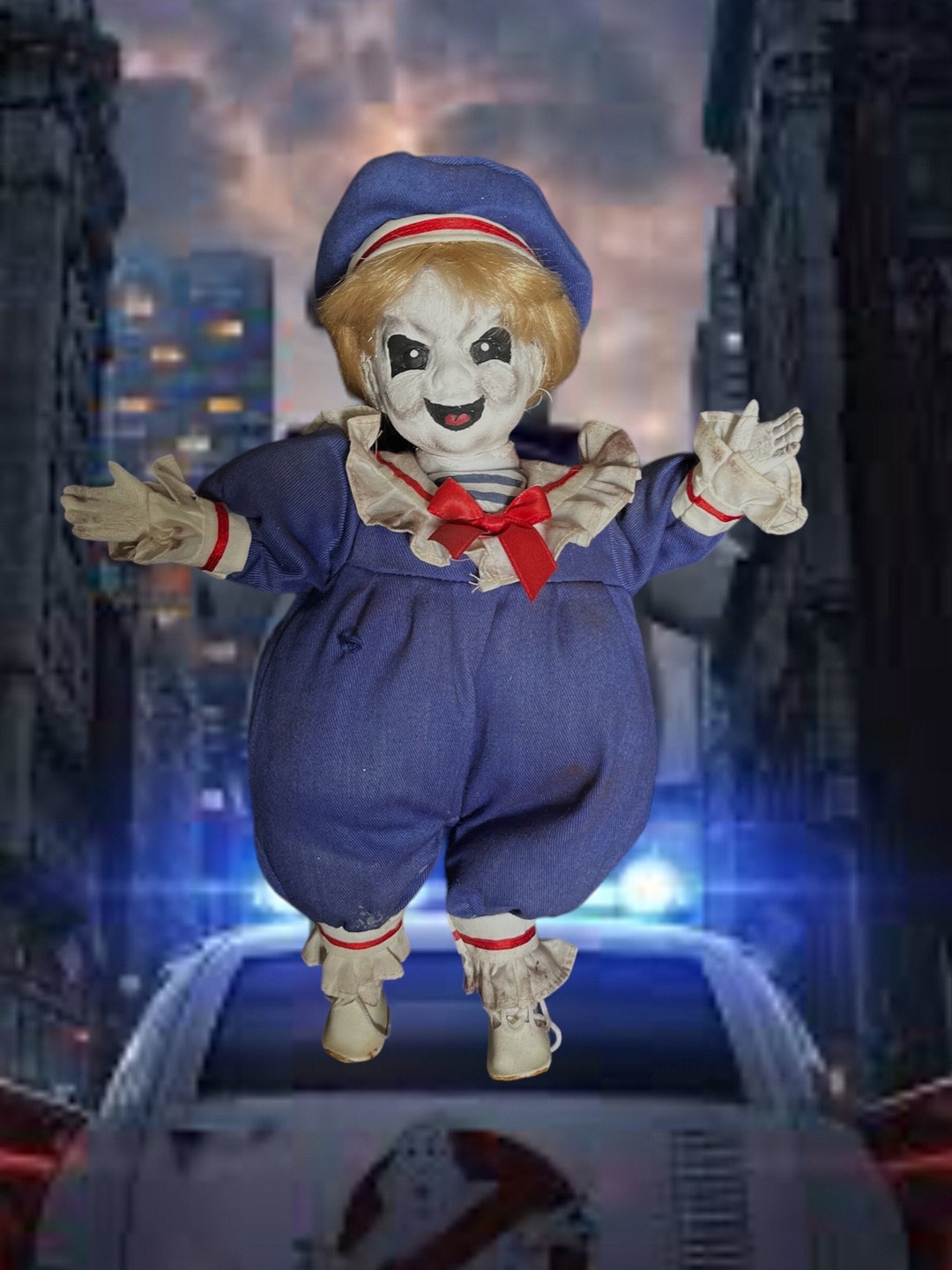 Creepy Horror Doll, Stay Puft Spawn, Ghostbuster Baby, OOAK, Custom ...