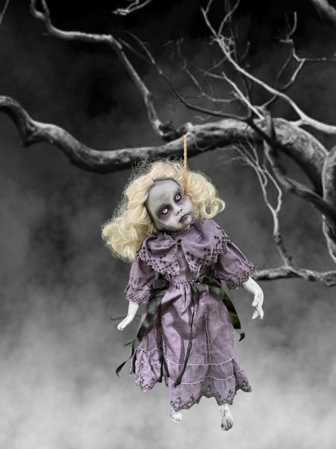 Creepy Horror Doll, Hanging Doll, Ophira, Unique, OOAK, Custom, Haunted ...
