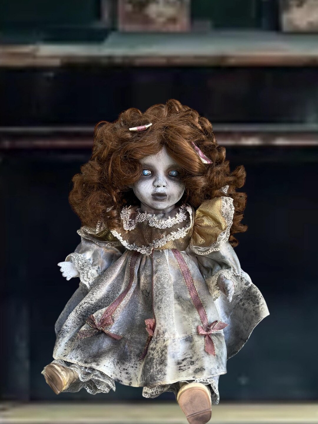 Creepy Horror Doll, Old Fashioned, Esme Grimrose , OOAK, Custom ...
