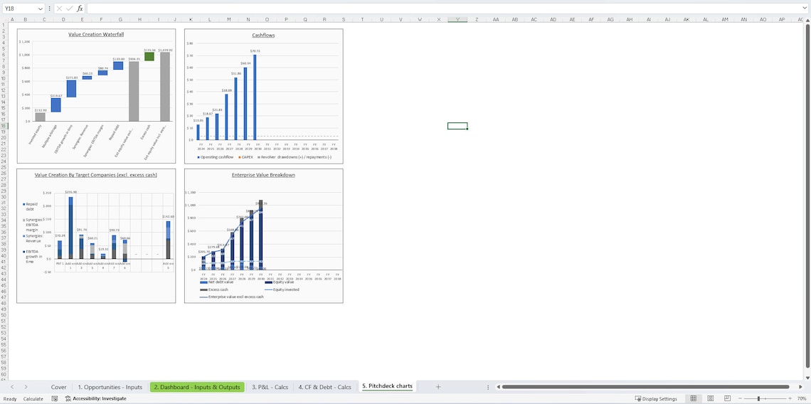 Roll-up Financial Model (MS Excel Download) - Etsy