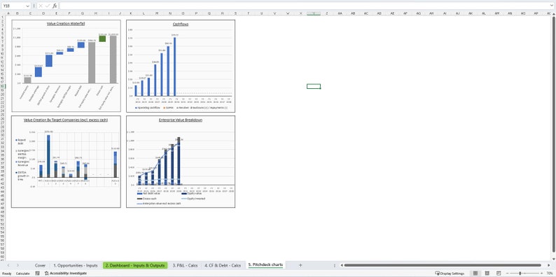 Roll-up Financial Model (MS Excel Download) - Etsy