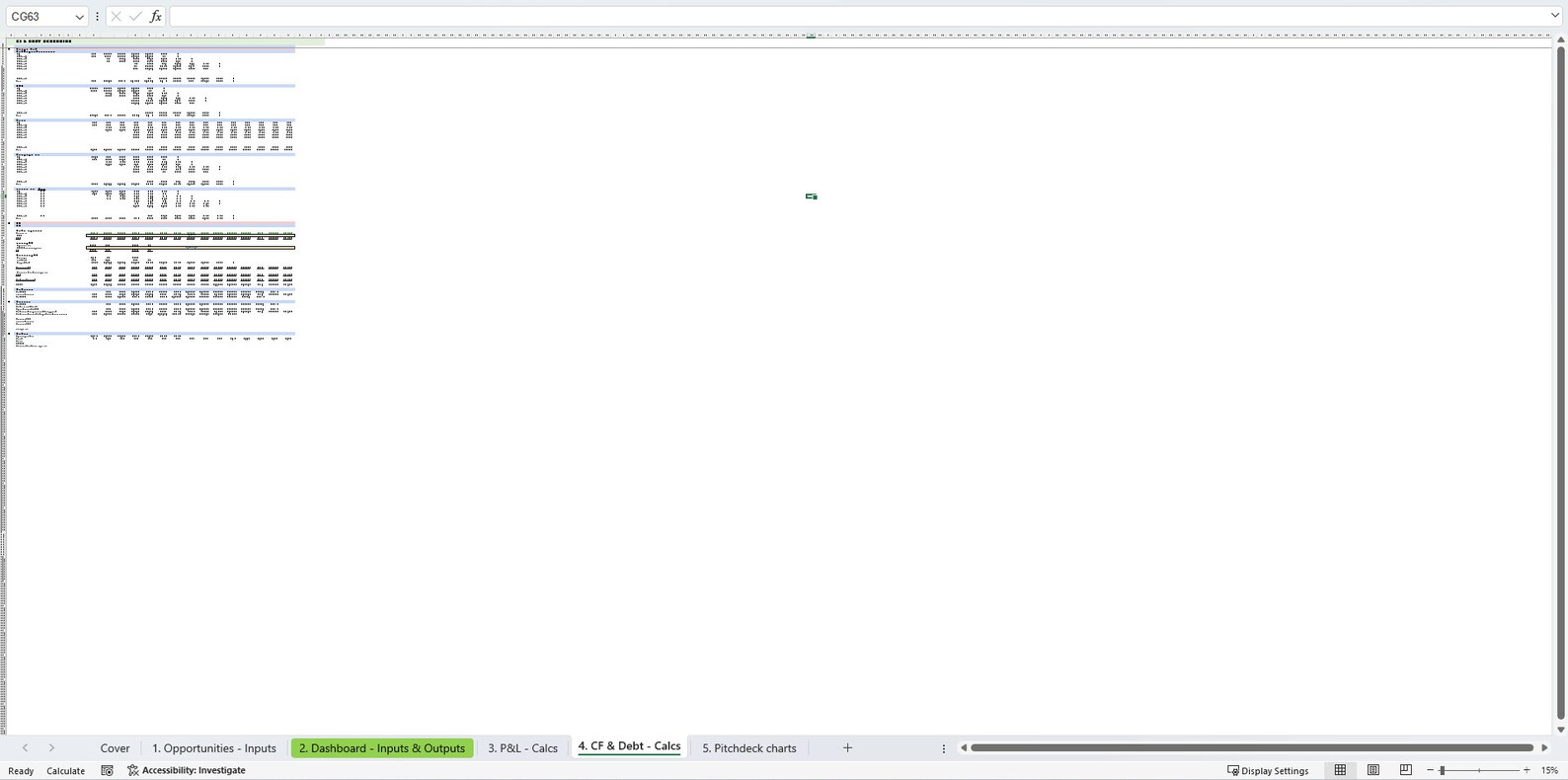 Roll-up Financial Model (MS Excel Download) - Etsy