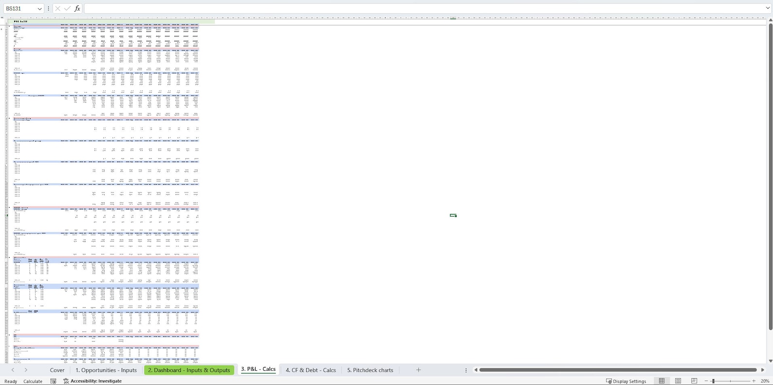 Roll-up Financial Model (MS Excel Download) - Etsy