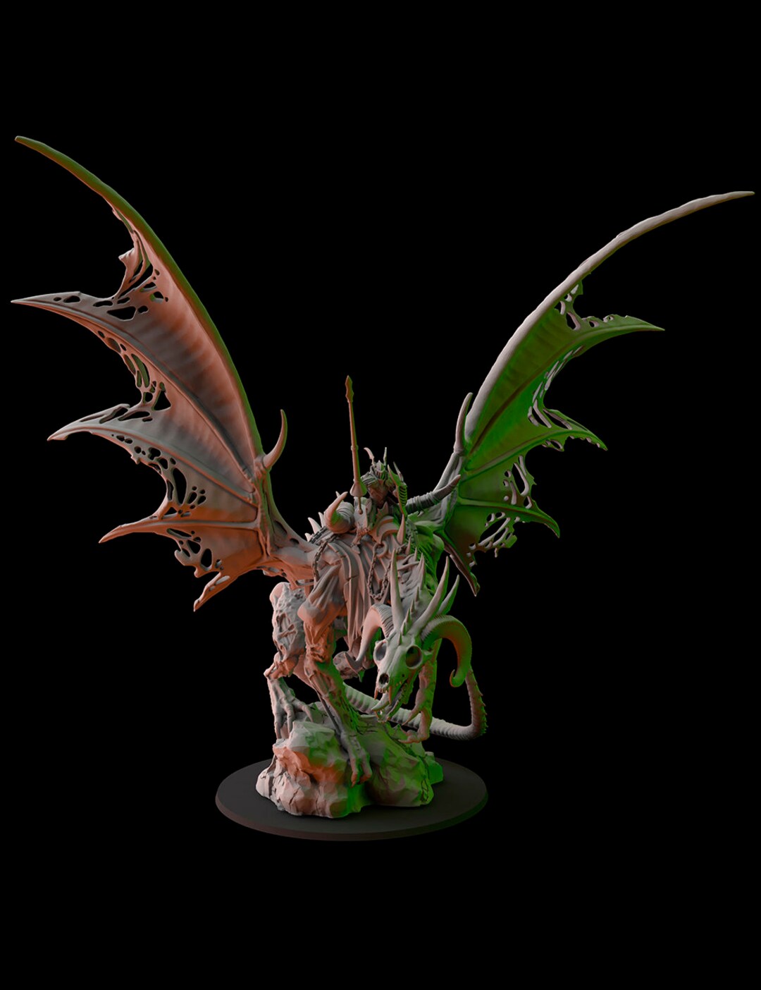 Undead Army - Vampire Lord on Resurrected Dragon - Fantasy | Undead ...