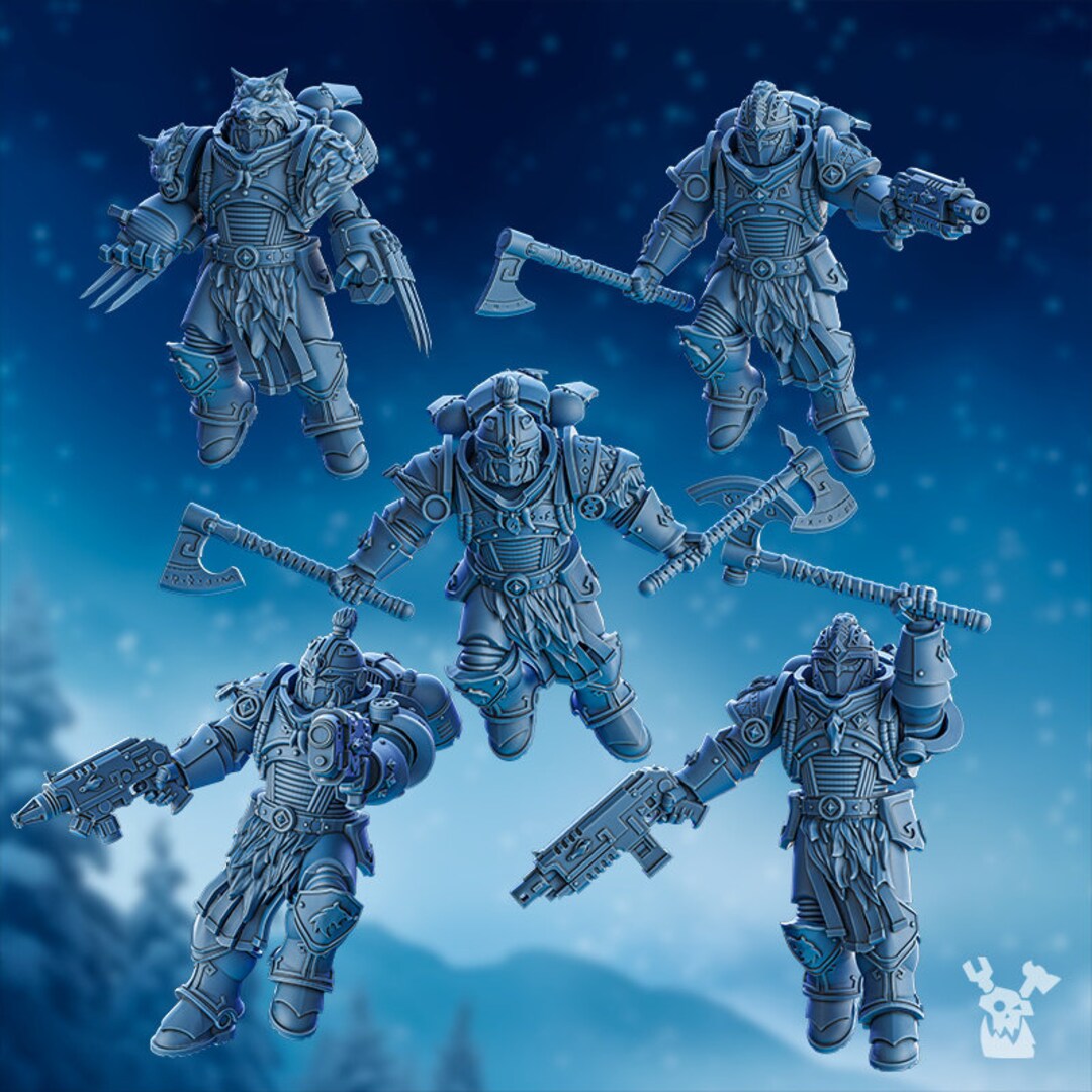Stormbringers Tempest Wolves Assembly Kit - by Dakkadakka Miniatures ...