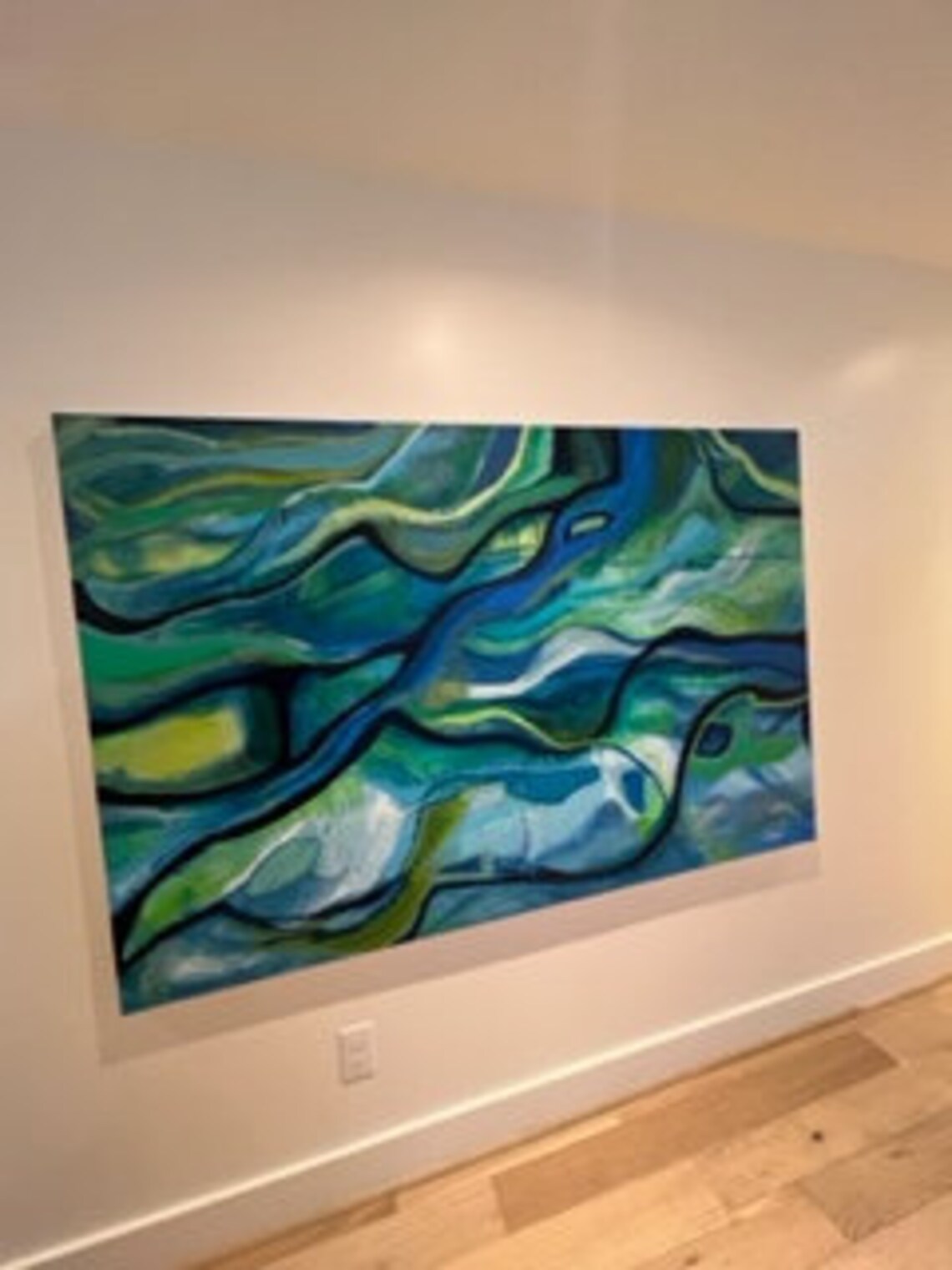 New Large Original Painting, Abstract Nature, Luxury Decor, Modern Art ...