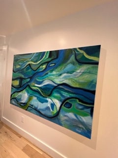 New Large Original Painting, Abstract Nature, Luxury Decor, Modern Art ...