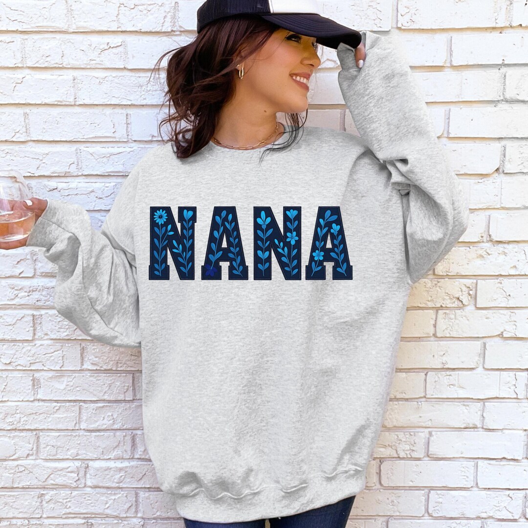 Nana Png, Nana PNG Files for Sublimation Printing, Family, Nana Clipart, Nana Gift, Floral Nana ...