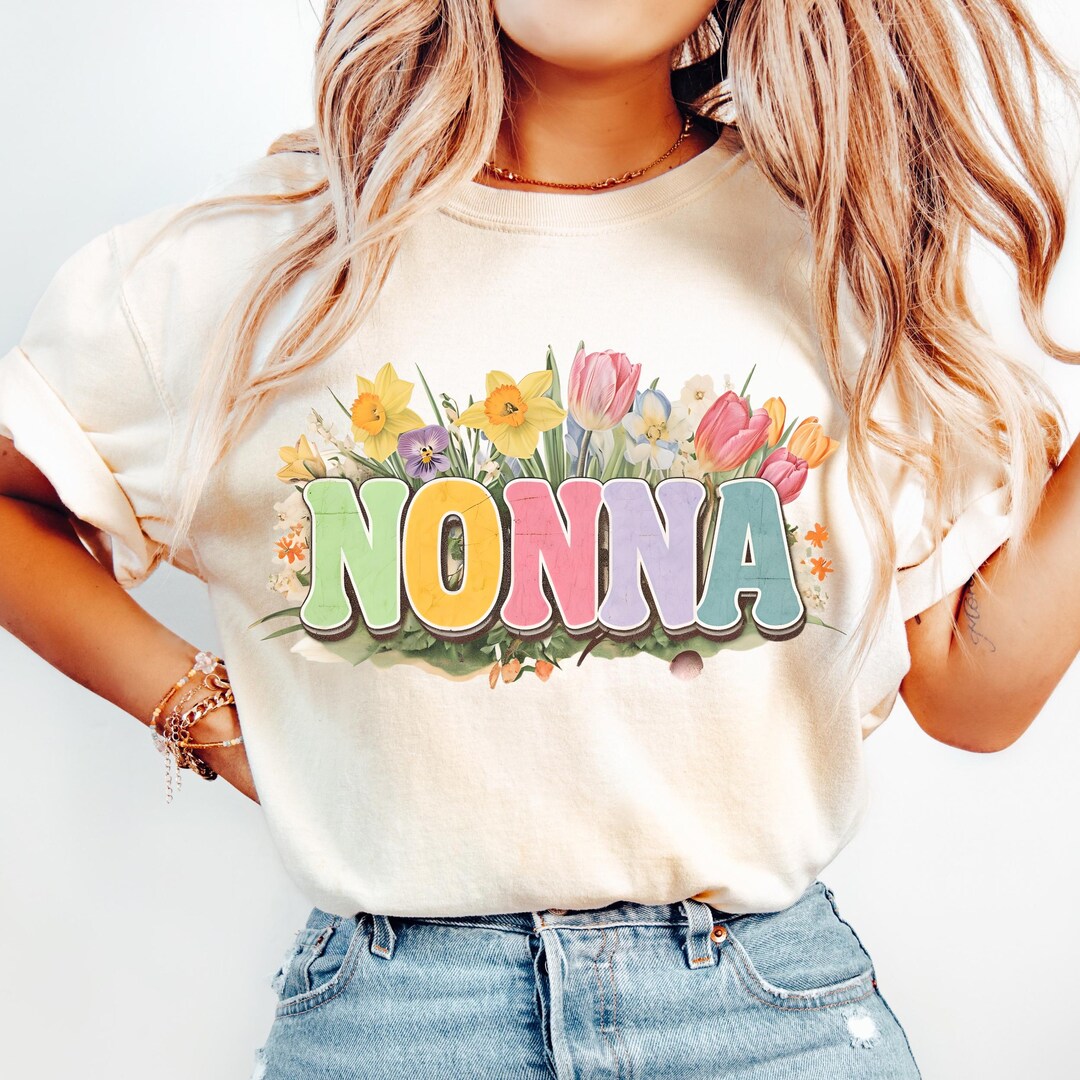 Floral Nonna Png • Nonna Png for Sublimation • Instant Download, Mother ...