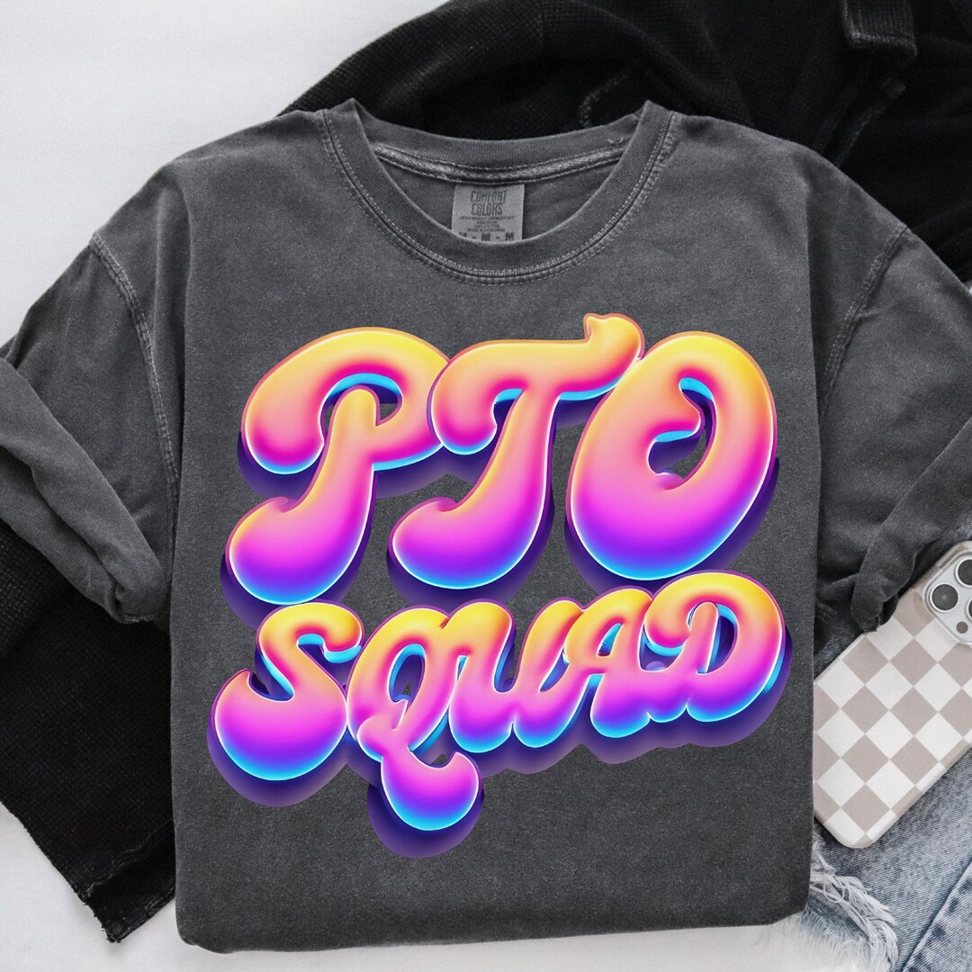 PTO Squad PNG Image, Cute Pto Team School Design, Sublimation Designs ...