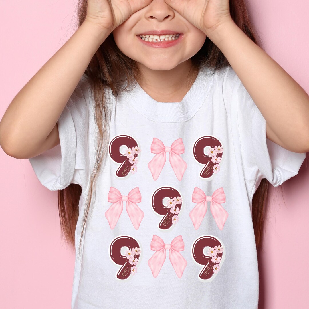 Hello 9 Png, Png 9th Birthday Shirts, Personal Use Only Png, 9th ...