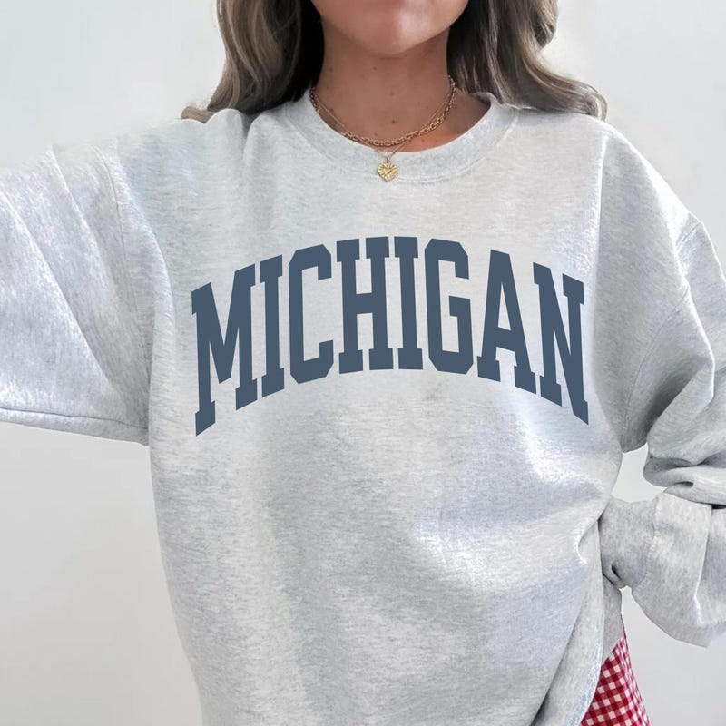 Michigan Sweatshirt - Etsy