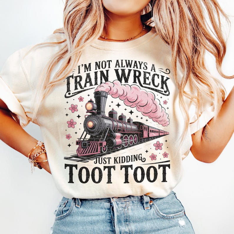 Funny Train Wreck PNG, Sarcastic Mental Health Humor (digital Download ...