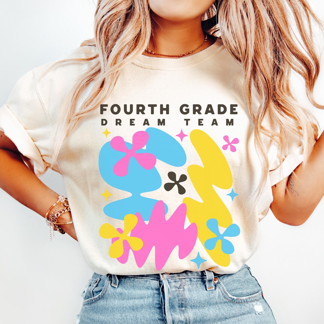 Fourth Grade Dream Team Png, Fourth Grade Png,retro Back to School ...