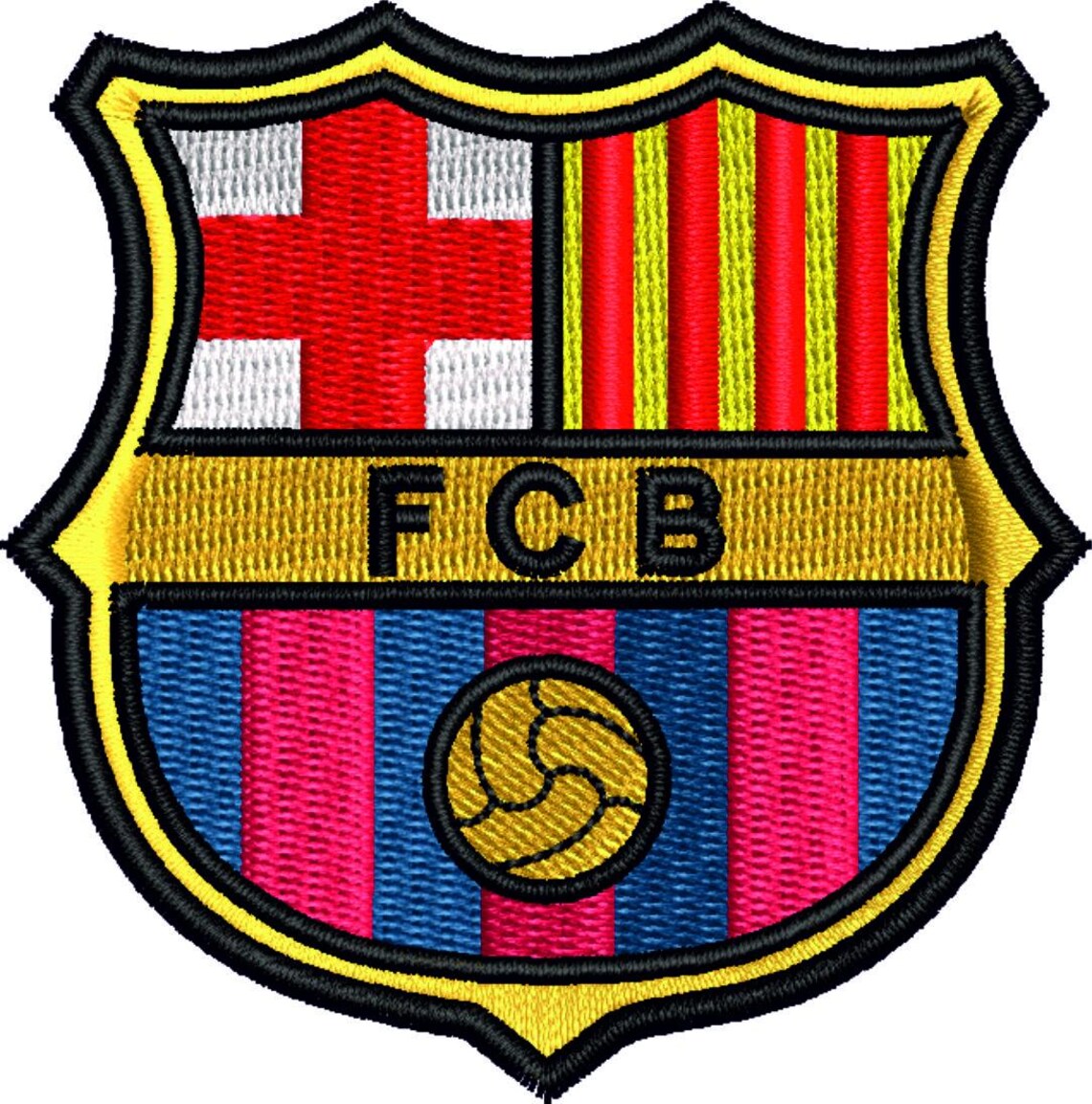 Barcelona Football Club Embroidery Design, Football Embroidery Patterns ...