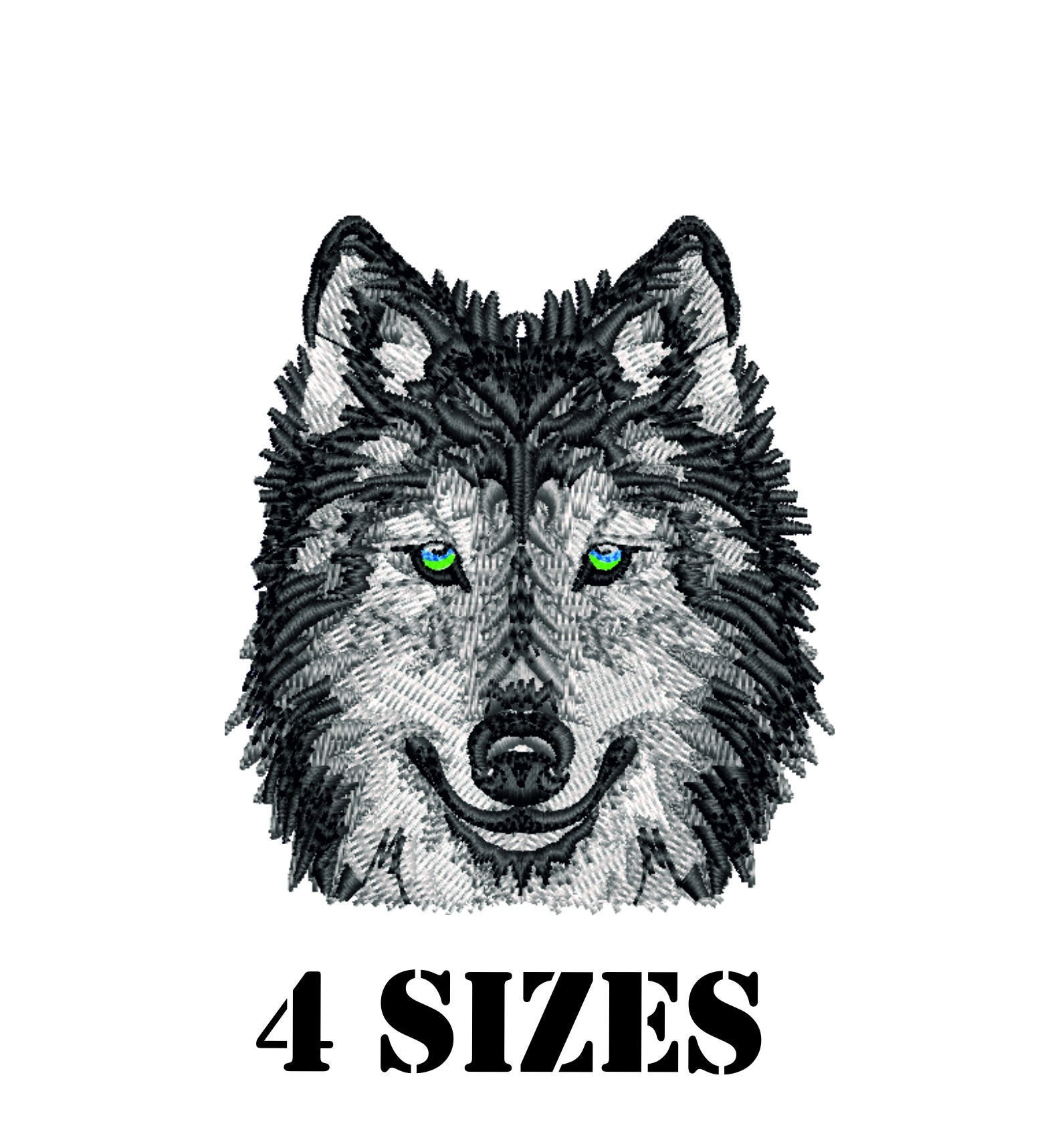 Wolf Machine Embroidery Design, Instant Download, Designs for ...