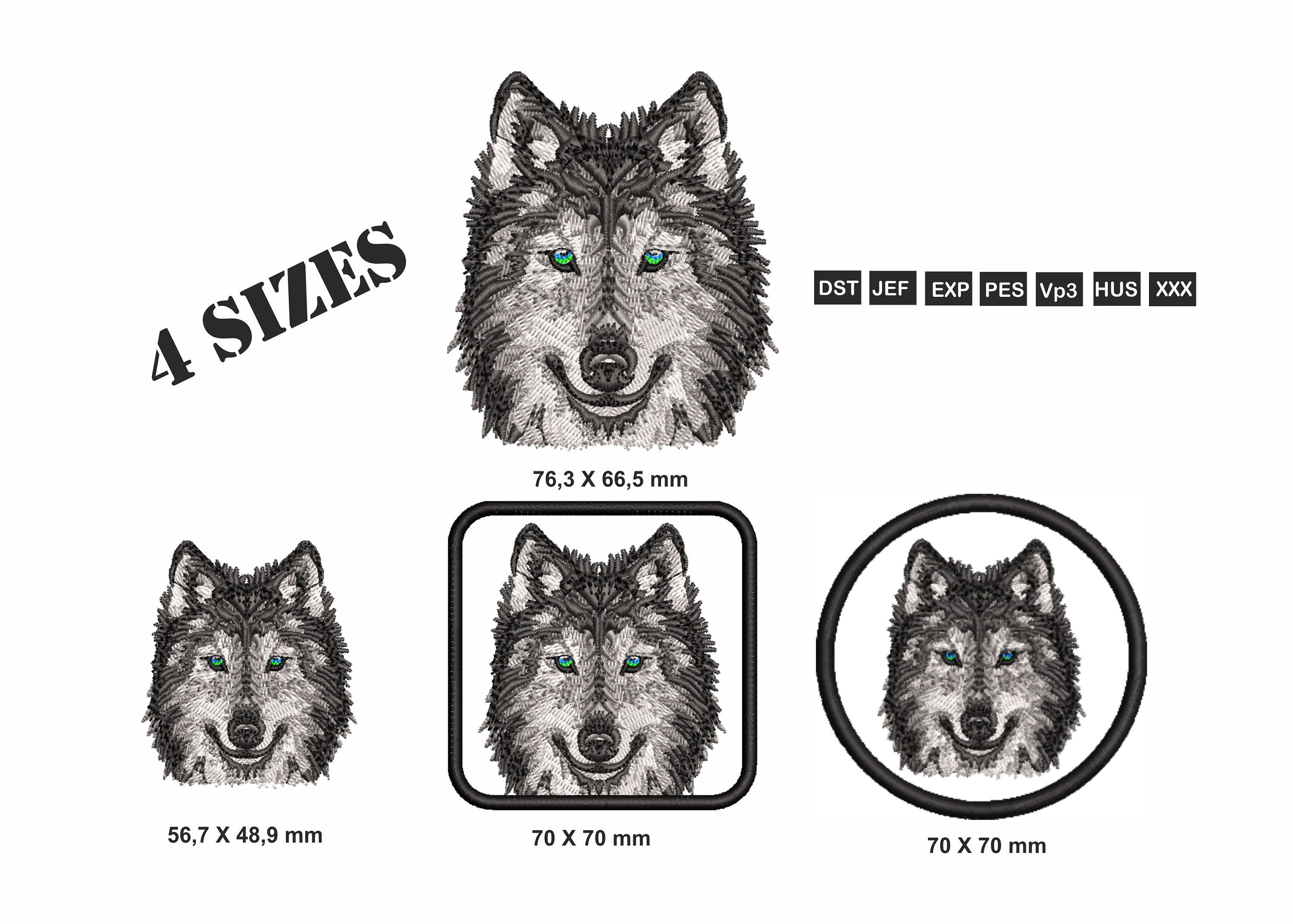 Wolf Machine Embroidery Design, Instant Download, Designs for ...