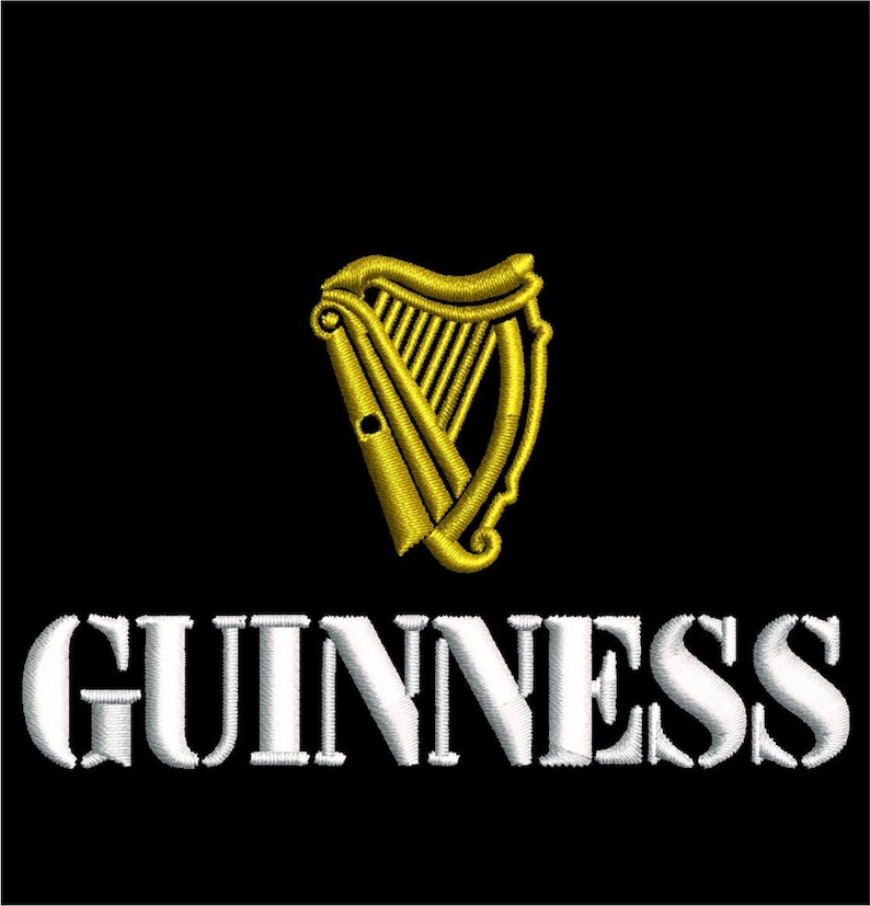 Guinness Machine Embroidery Design, Logo Embroidery, Digital Download ...