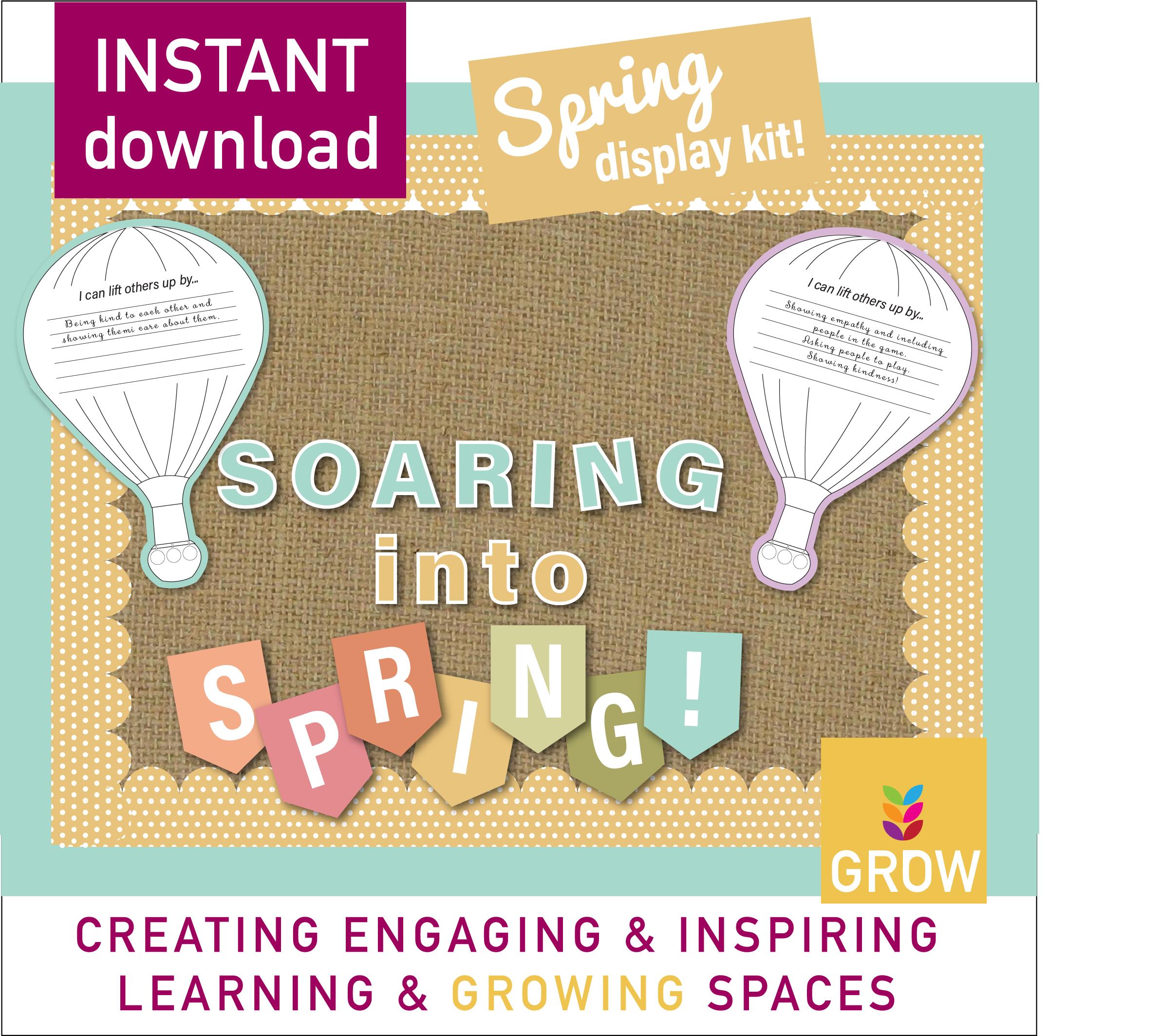SPRING Bulletin Board | Spring Classroom | Bulletin Board Kit ...
