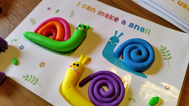 Play Dough Mats | 12 Cute Designs, Montessori Activity (digital ...